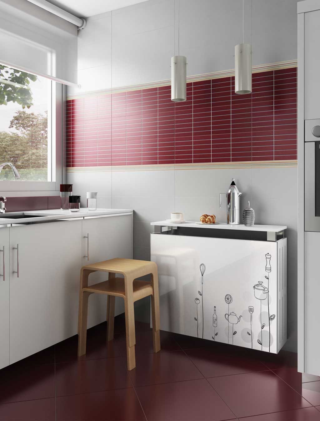 Custom Made Folding TABLE Radiator Cover Multi-functional Space Saving ...