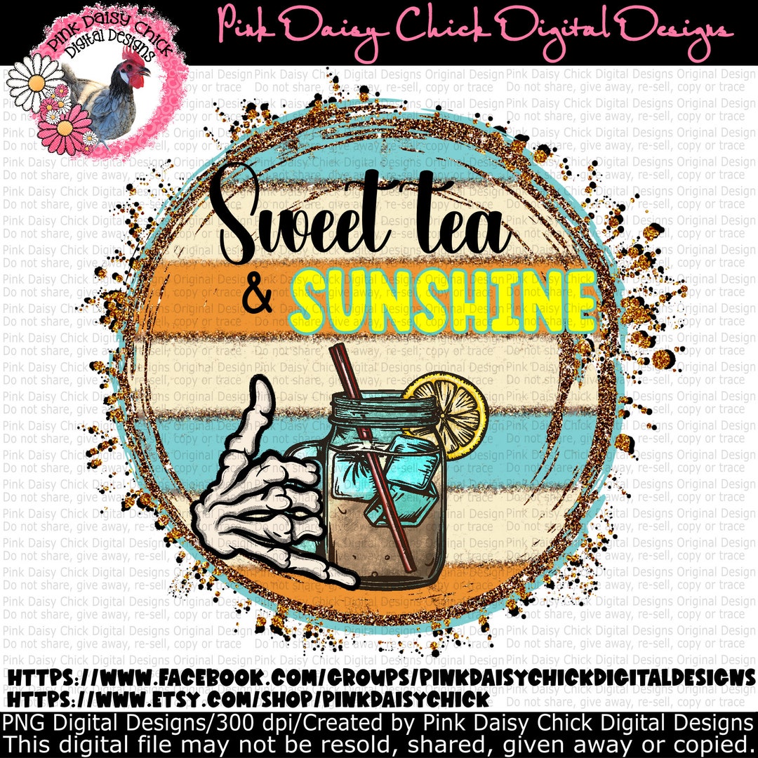Digital PNG / Sweet Tea Png / Sunshine Png / Summer Shirt Design ...