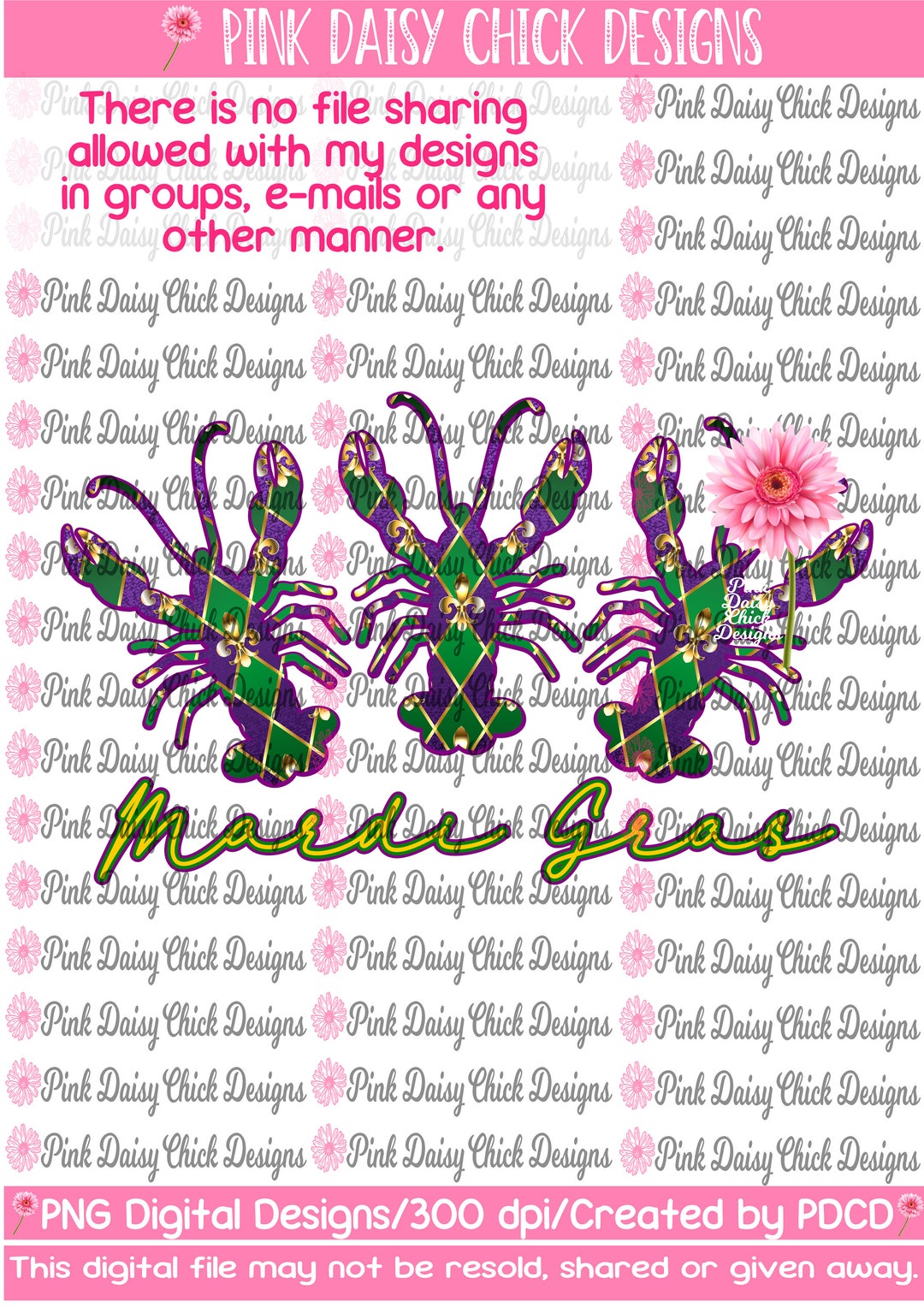 Digital Png/fancy Crawfish/mardi Gras/fat Tuesday/fleur De Lis/crawfish ...