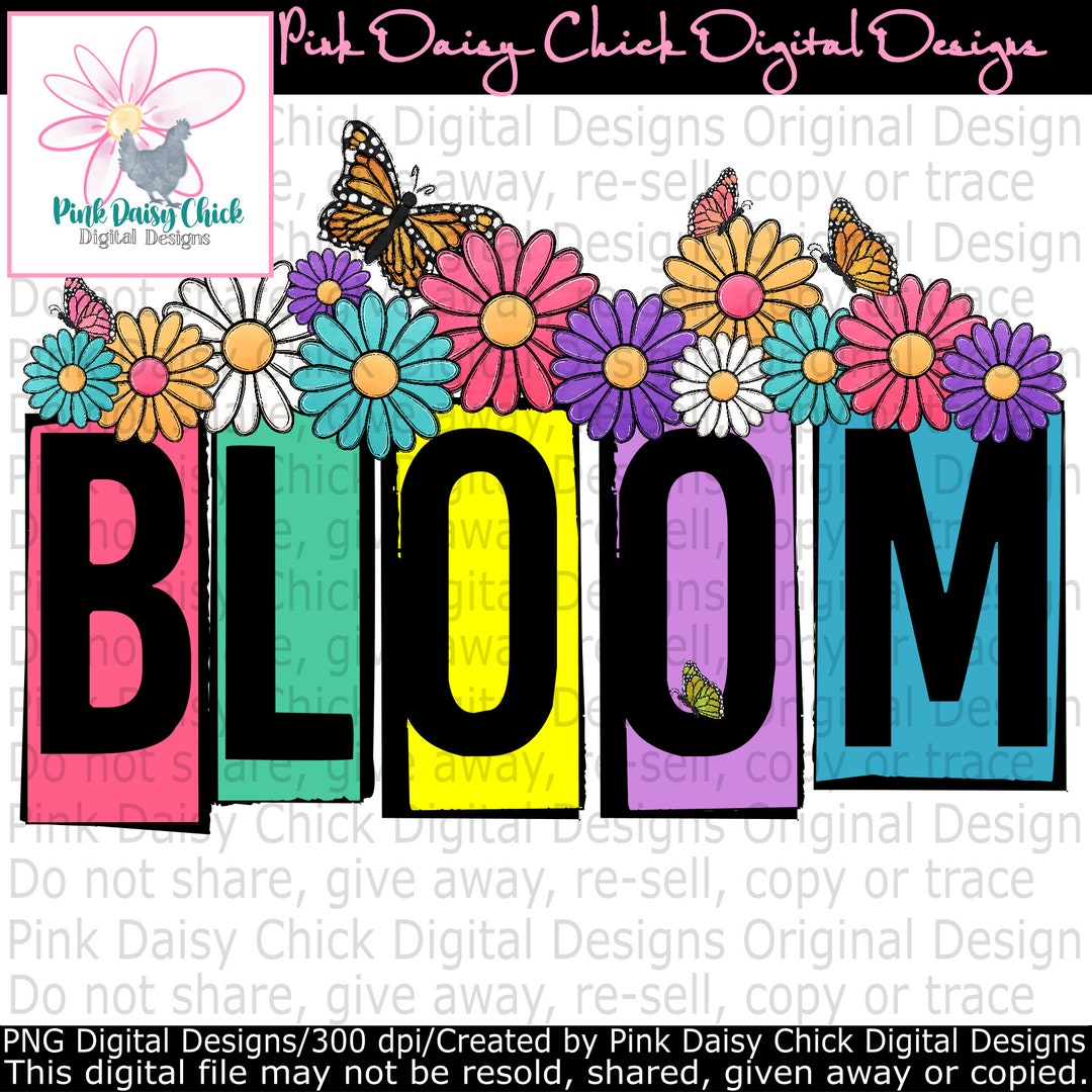 Digital PNG / Bloom / Daisies / Butterflies / Daisies and Butterflies ...