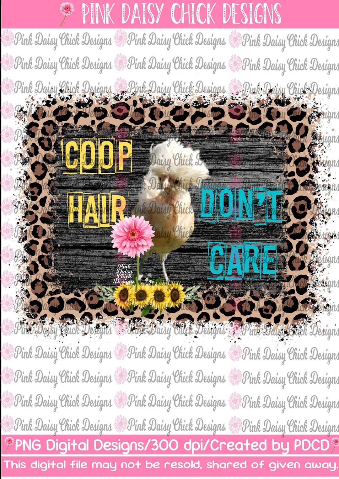 Digital PNG / Coop Hair Don't Care / Chickens / Coop / Hens / Farm ...