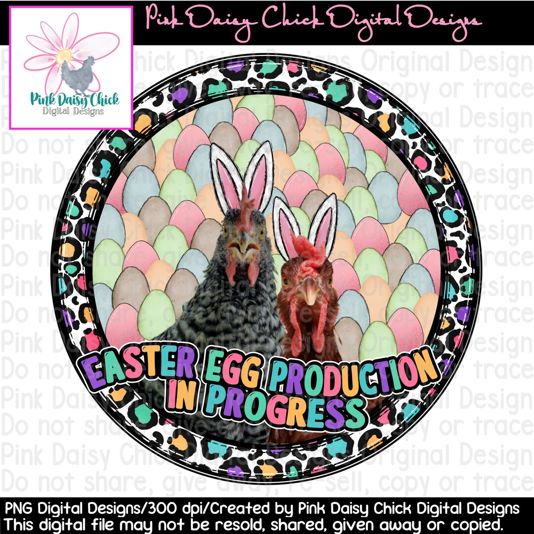 Digital PNG / Easter Egg Production in Progress / Easter / Bunny Ears ...