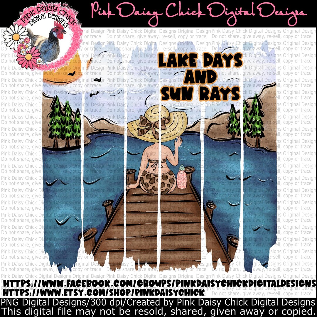 Digital PNG, Lake Days and Sun Rays, Lake Day, Summer Shirt Designs ...
