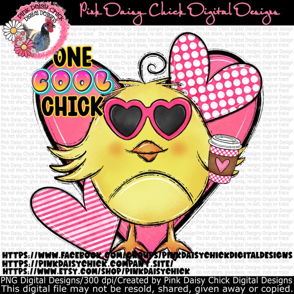 One Cool Chick Card - Etsy