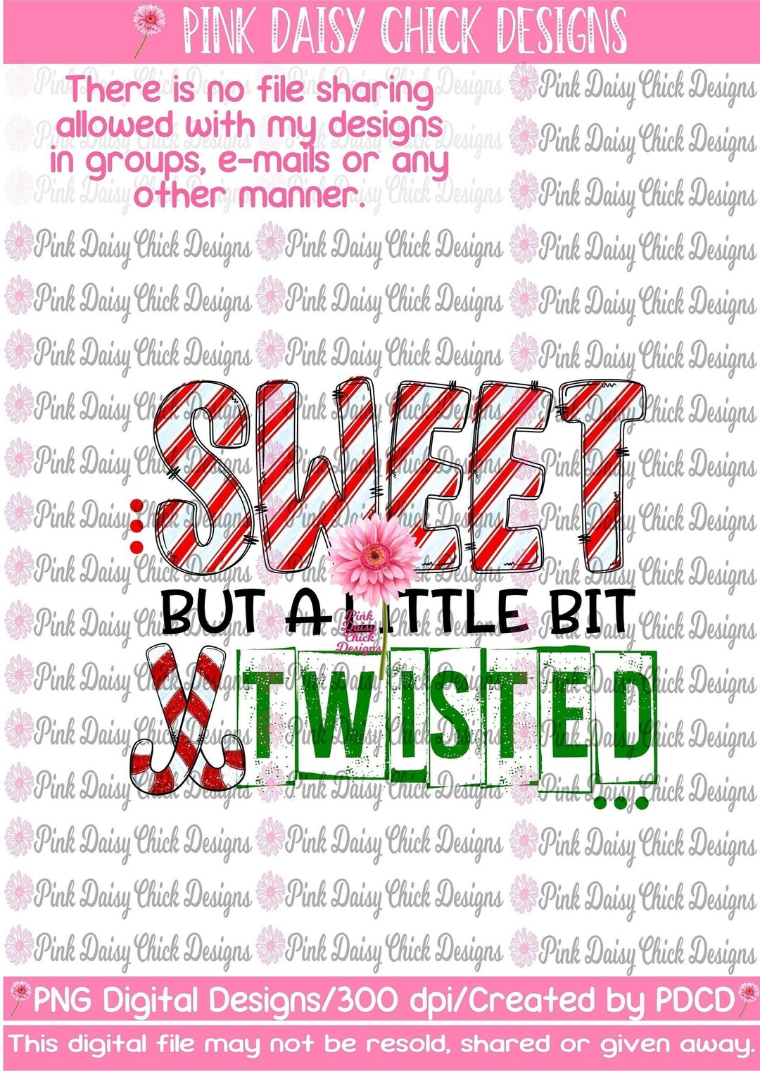Digital PNG Design/sweet but a Little Bit Twisted/candy Canes/christmas ...