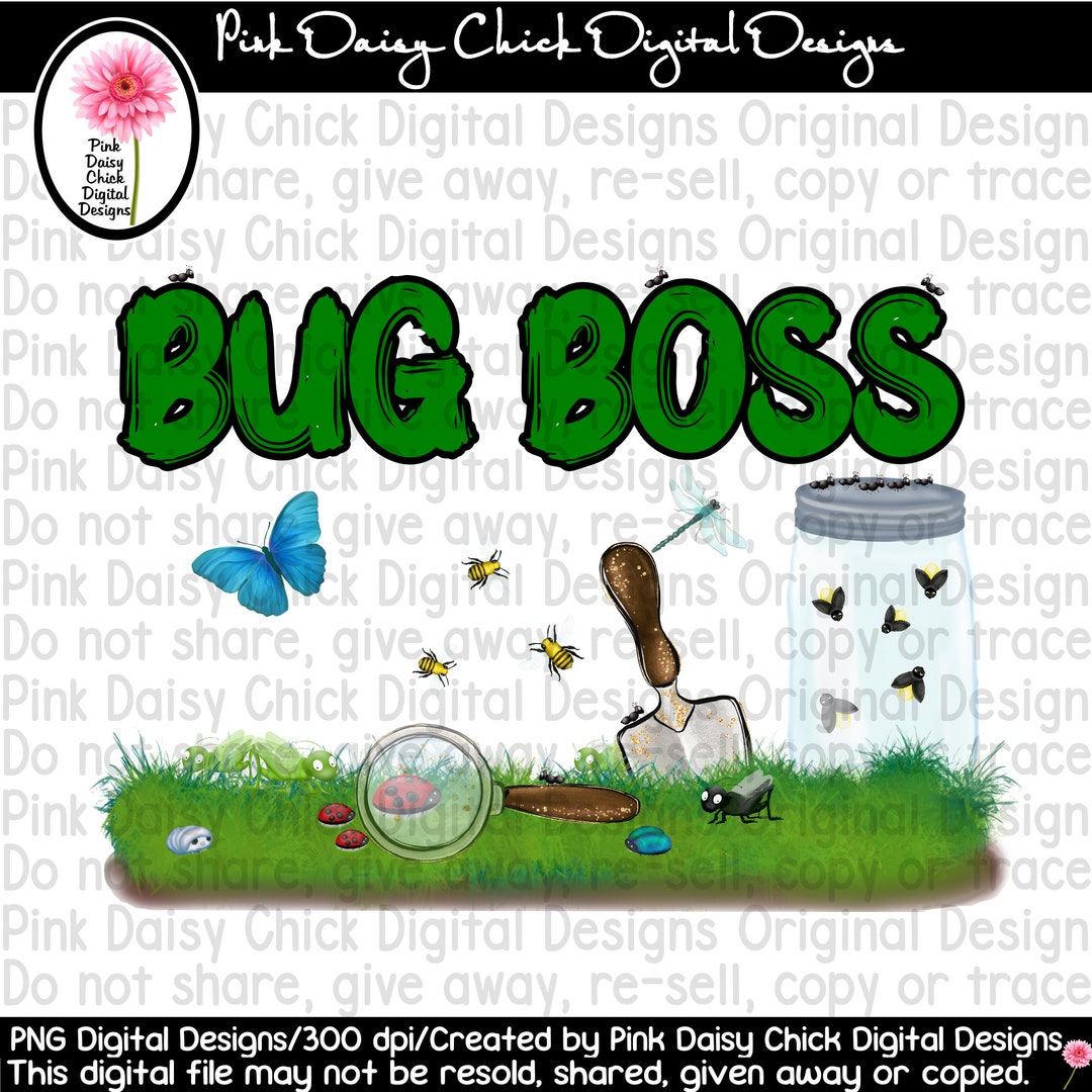 Digital PNG / Bug Boss / Bugs / Insects / Png Digital DOWNLOAD ONLY - Etsy