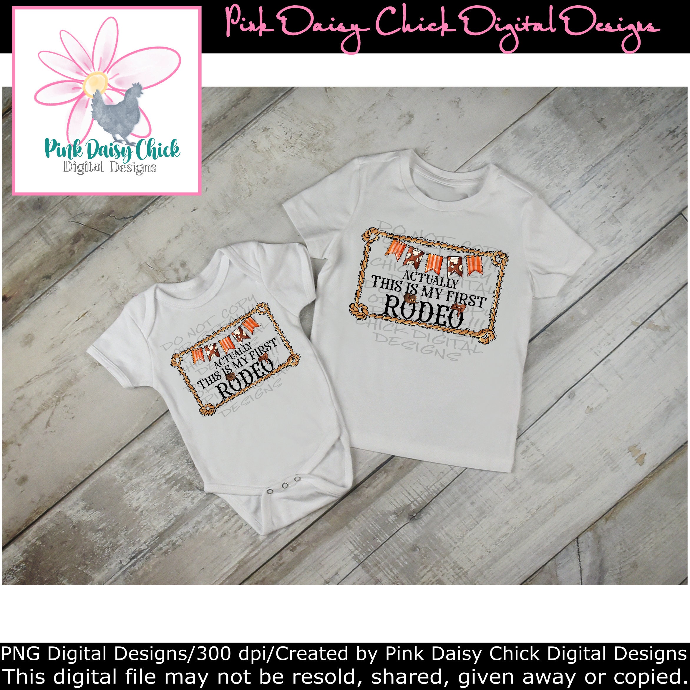 Digital PNG / Actually This is My First Rodeo / Rodeo / Png - Etsy