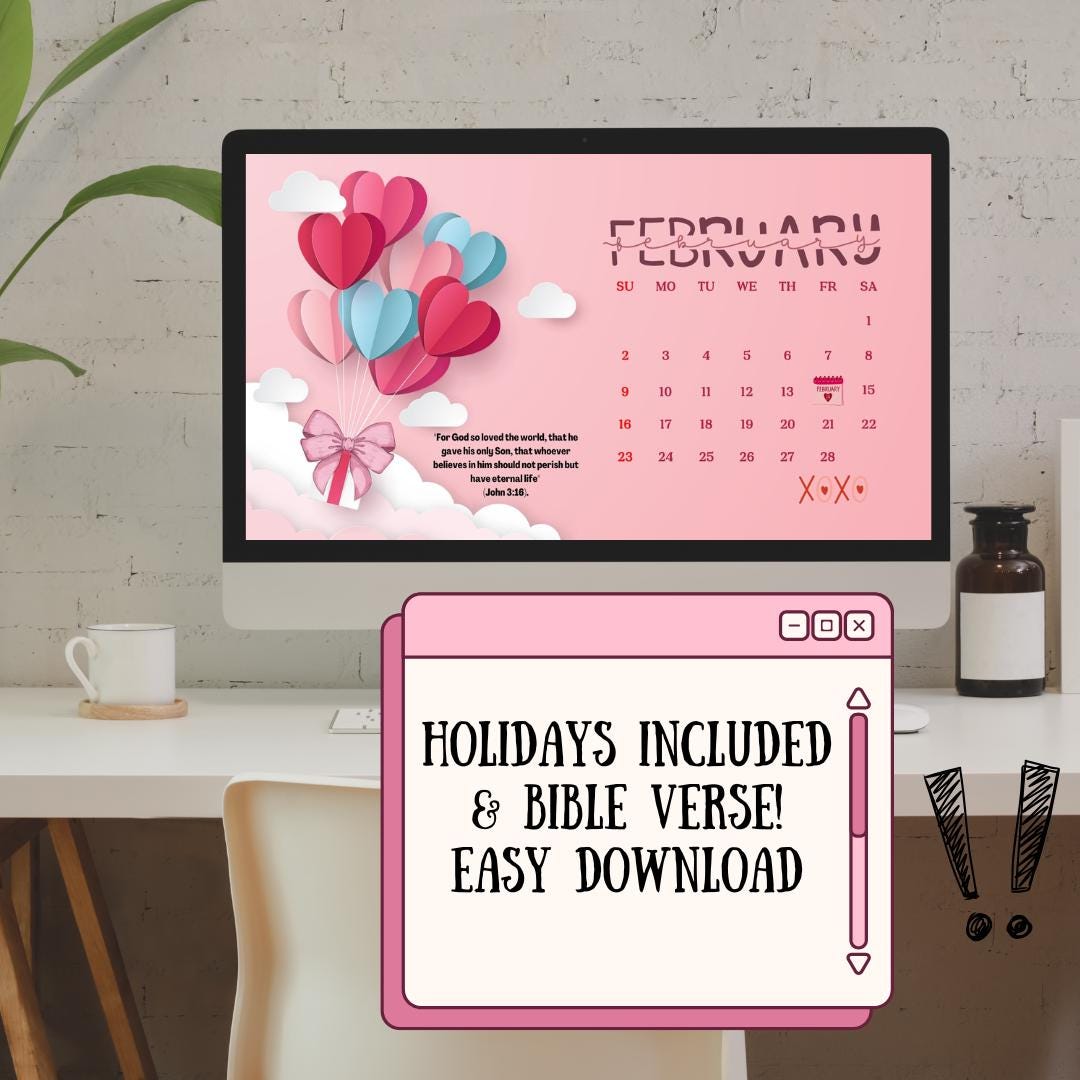 2025 Desktop January Calendar Wallpaper 2025 - Etsy