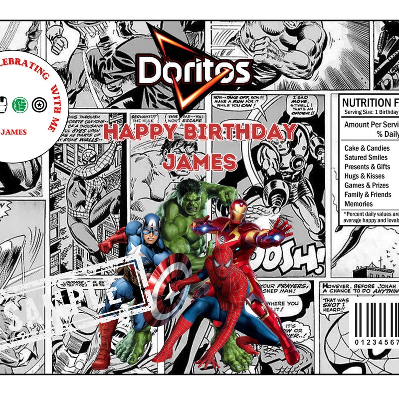 Superhero Chip Bag - Etsy