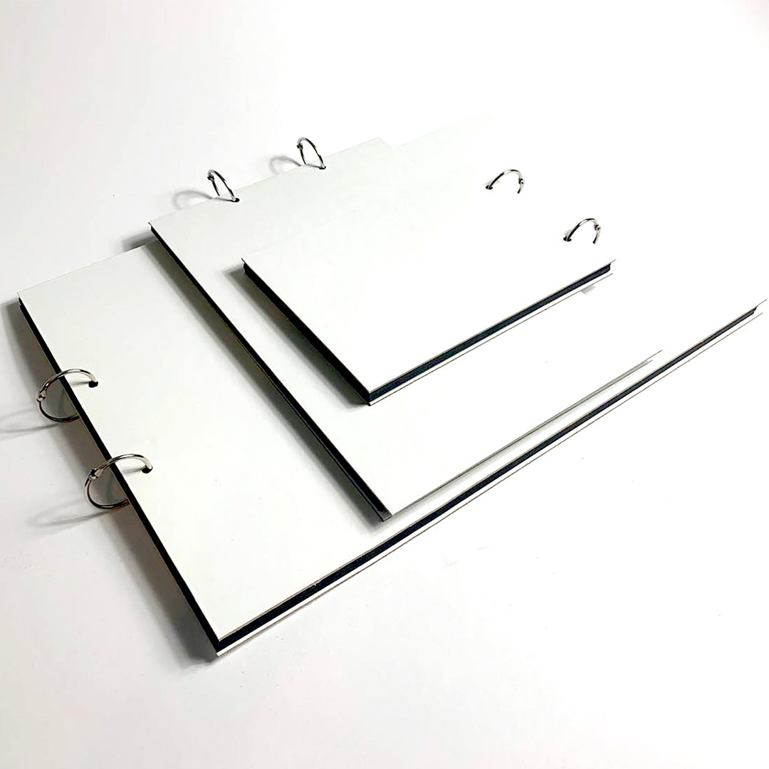 White A3/A4/A5 Refillable Binding Ring Scrapbook Photo Album Memory ...