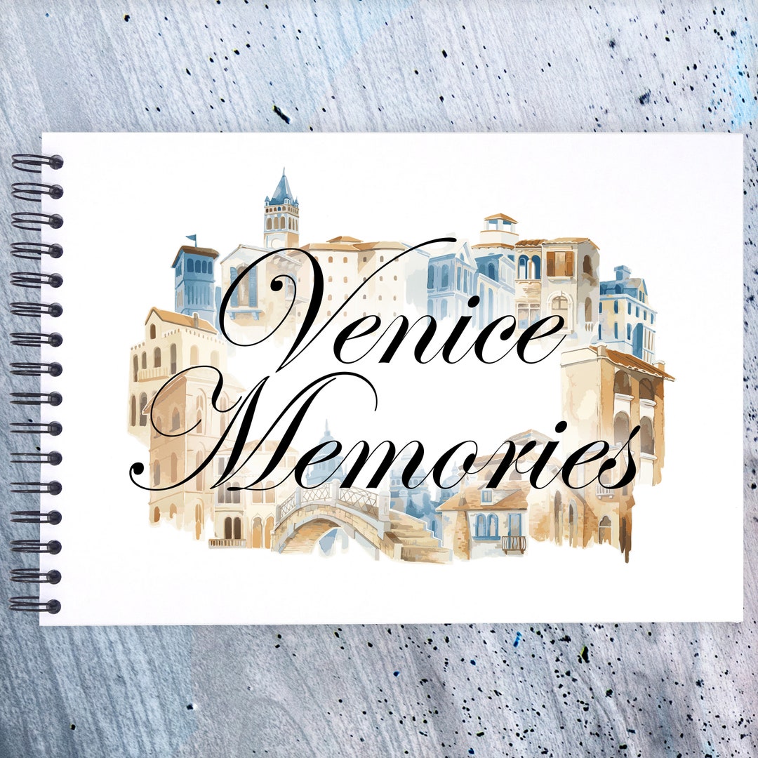 Venice Memories A3/A4/A5 Scrapbook Photo Album Memory Keepsake, Black ...