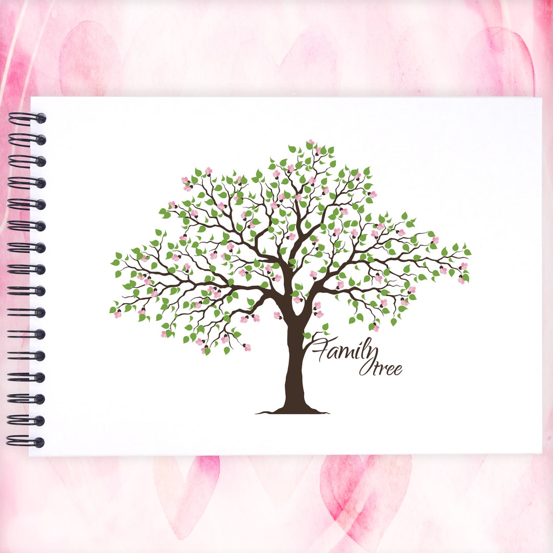 Family Tree A3/A4/A5 Scrapbook Photo Album Memory Keepsake, Black ...
