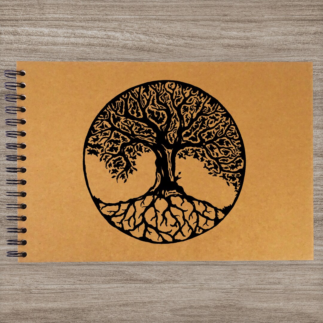 Tree of Life A3/A4/A5 Scrapbook Photo Album Memory Keepsake, Black ...