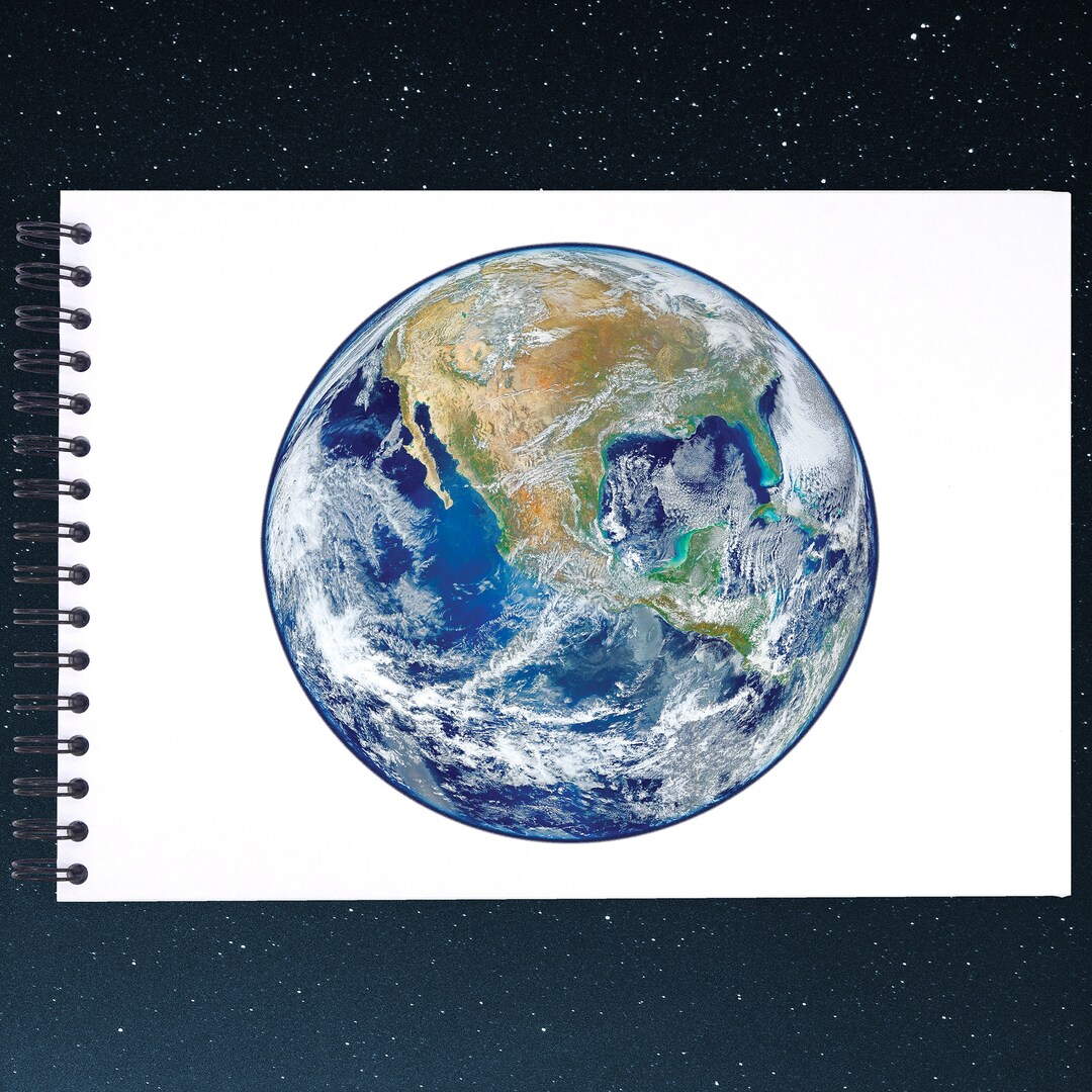 Earth From Space World A3/A4/A5 Scrapbook Photo Album Memory Keepsake ...