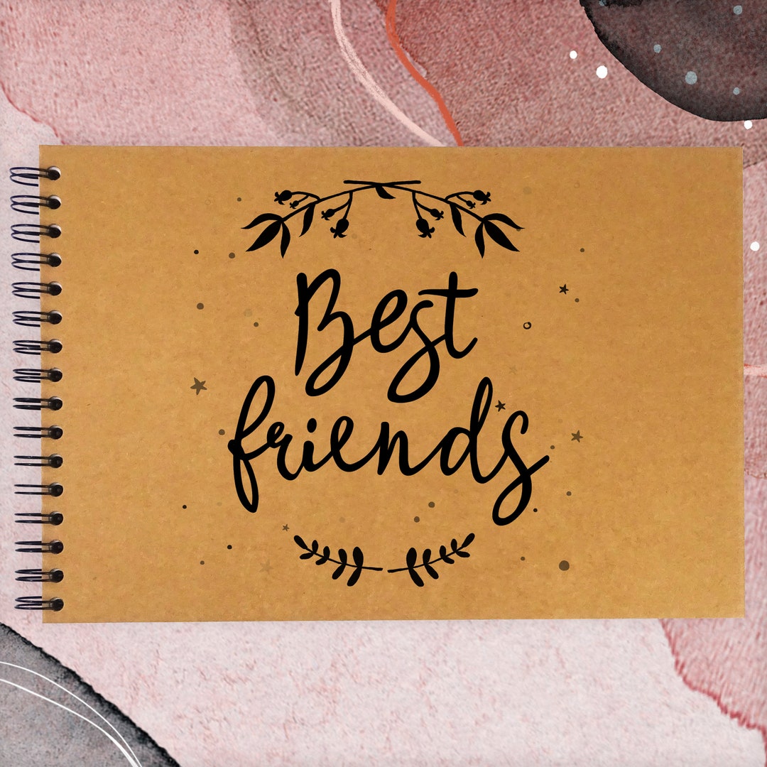Best Friends A3/A4/A5 Scrapbook Photo Album Memory Keepsake, Black ...