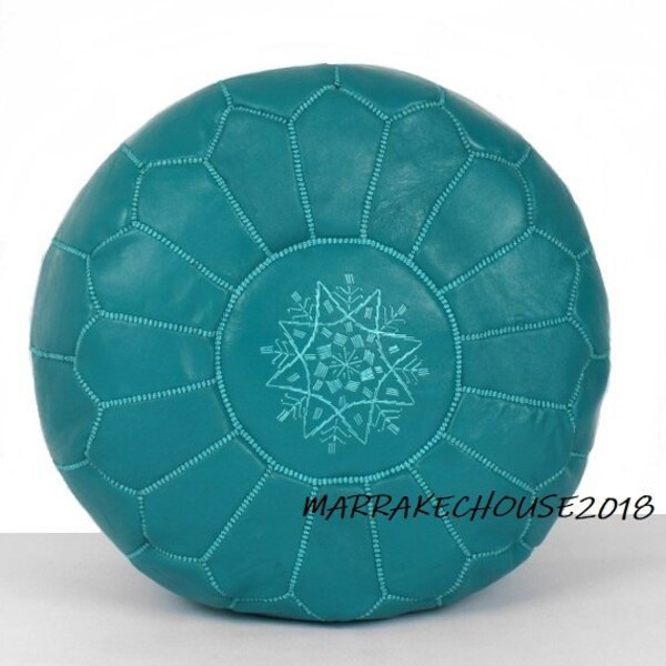 Turquoise Pouf - Etsy