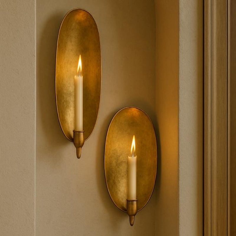 Oval Wall Sconce Candle - Etsy