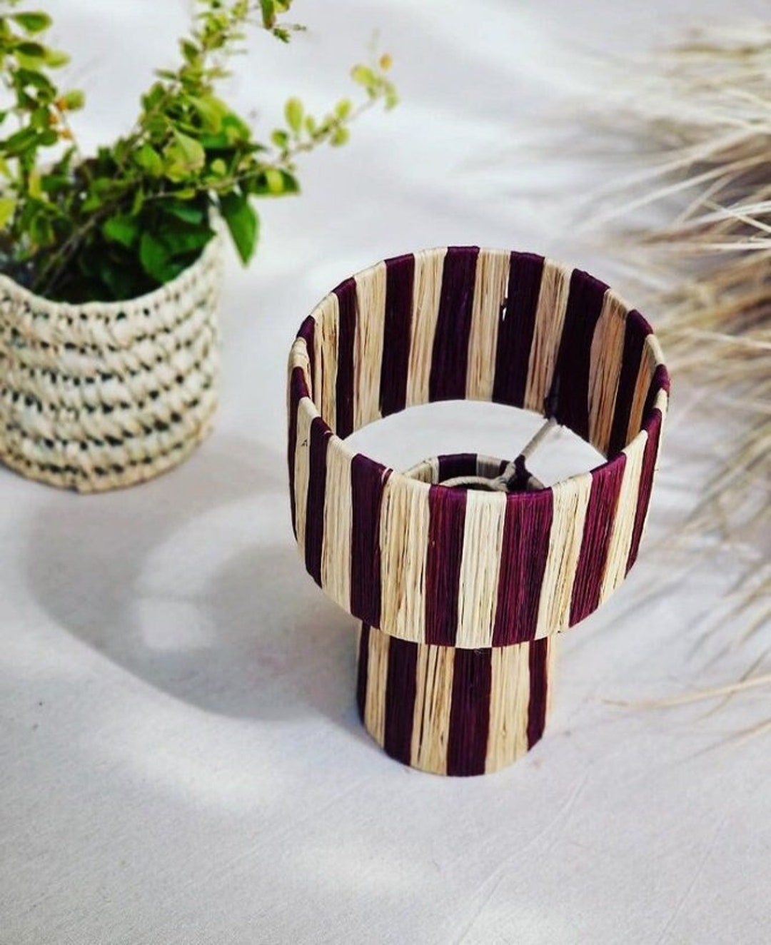 Natural Raffia Lamp, Raffia Lampshade, TABLE LAMPSHADES - Etsy