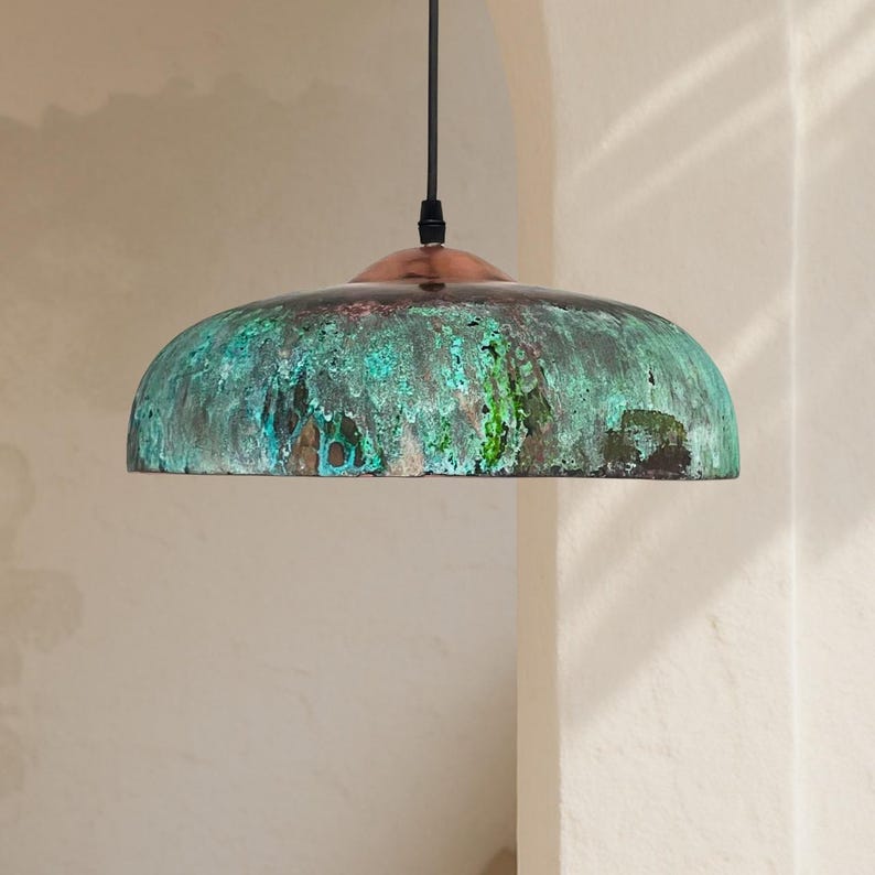 Set of 3 Rustic Farmhouse Kitchen Island Ceiling Fixture,patina Dome ...