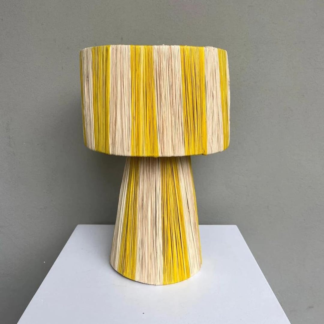 Lamps Raffia Natural Raffia Lamp - Etsy