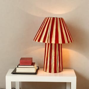 Lamp Raffia Natural Raffia Lamp, Raffia Lampshade, TABLE LAMPSHADES ...
