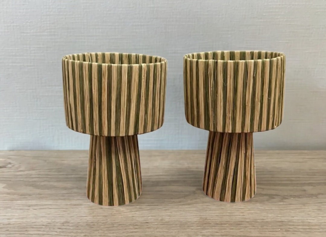 Lamp Raffia Natural Raffia Lamp, Raffia Lampshade, TABLE LAMPSHADES ...