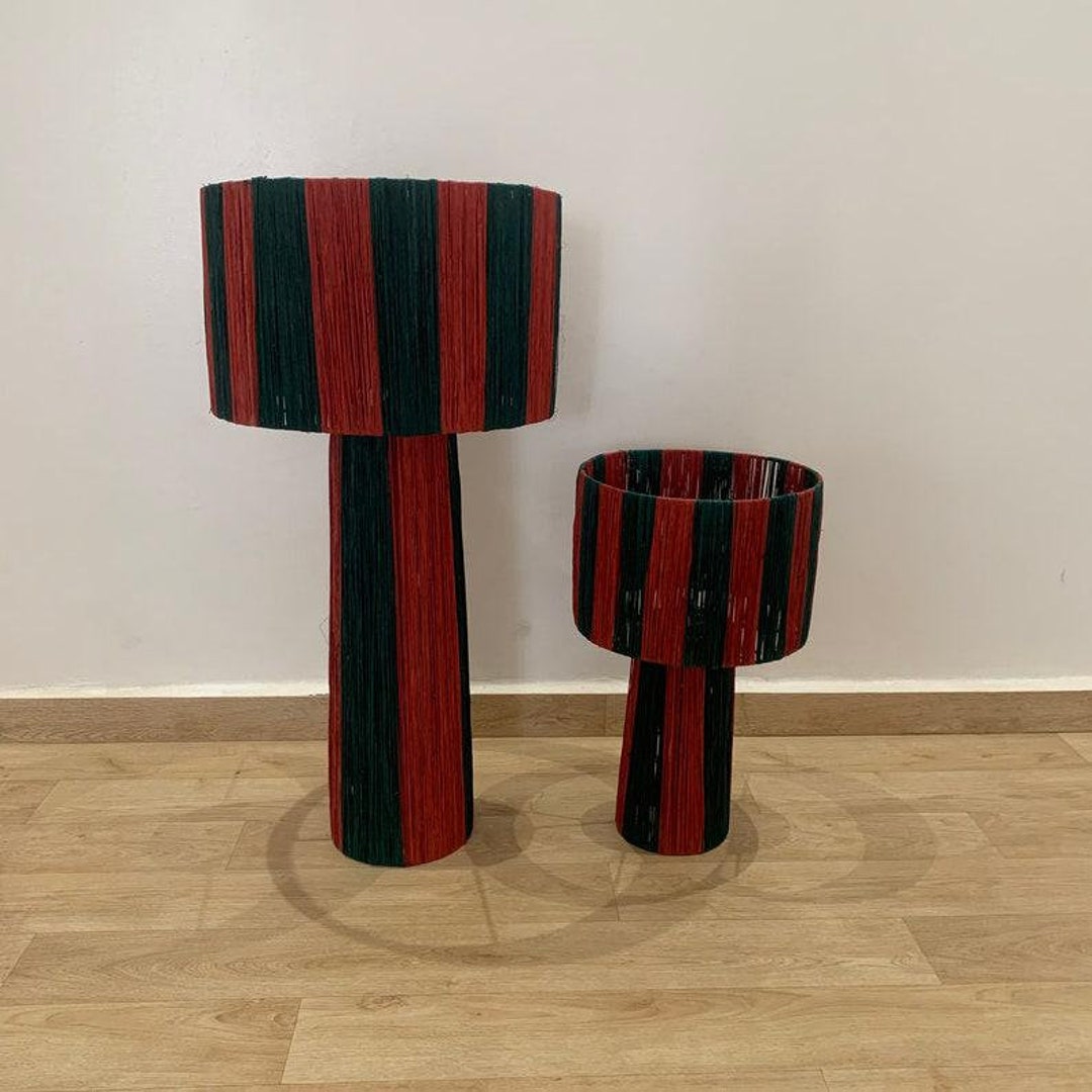 Natural Raffia Lamp, Raffia Lampshade - Etsy