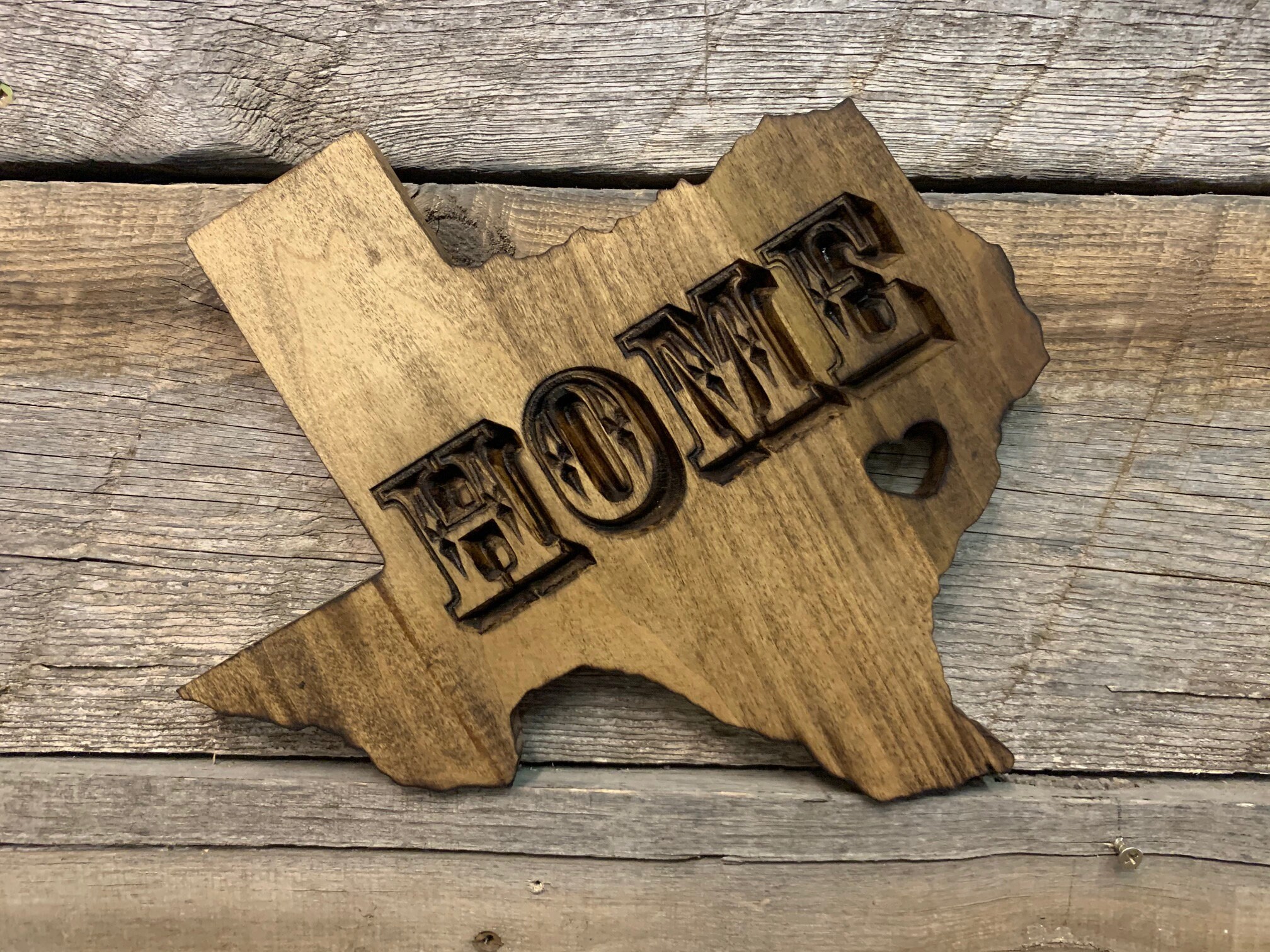 Custom Carved Wooden TEXAS Shaped Wall Hanging...your Choice - Etsy