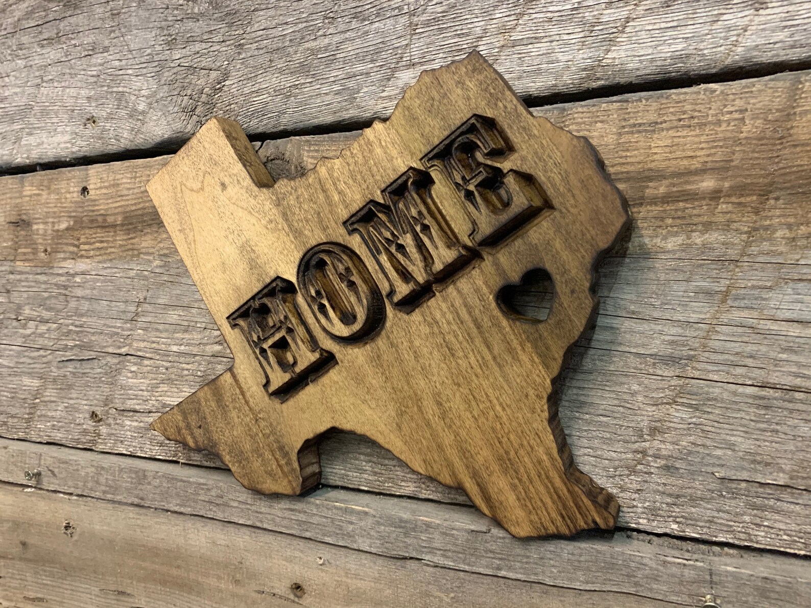 Custom Carved Wooden TEXAS Shaped Wall Hanging...your Choice - Etsy
