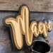 Stunning Custom Carved and Finished Layered Wooden Name Wall - Etsy