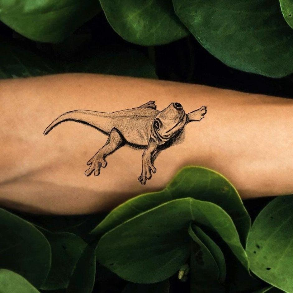 Tribal Lizard Tattoo Shoulder