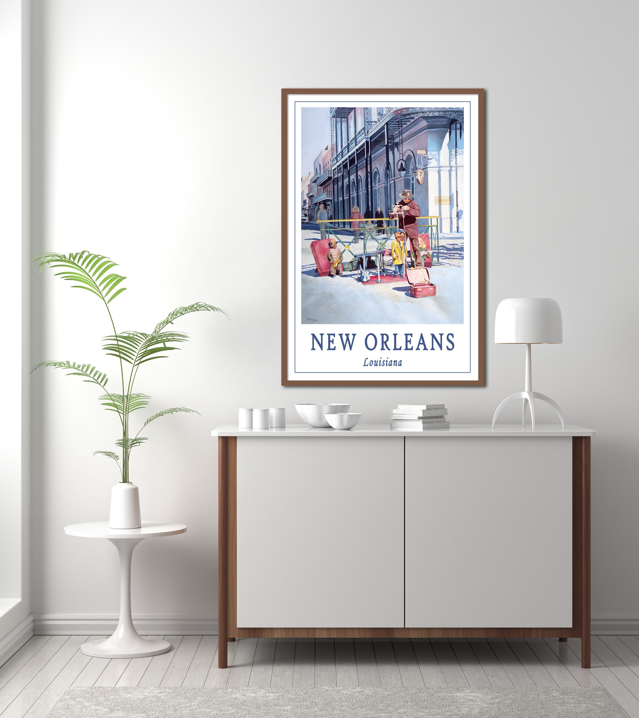 New Orleans Travel Poster Printable Wall Art New Orleans - Etsy