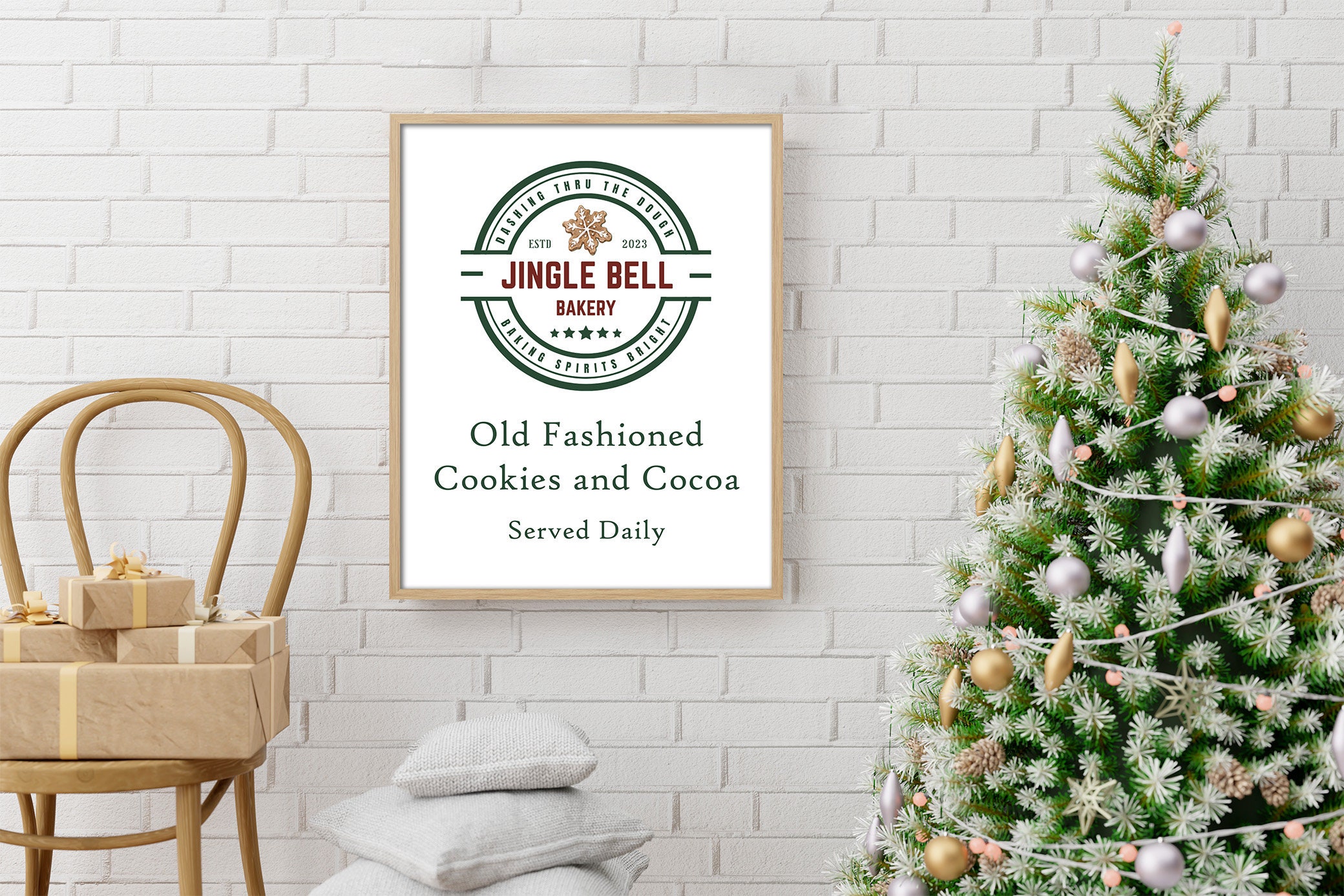 Holiday Kitchen Bakery Sign Christmas Kitchen Decor Digital Print ...