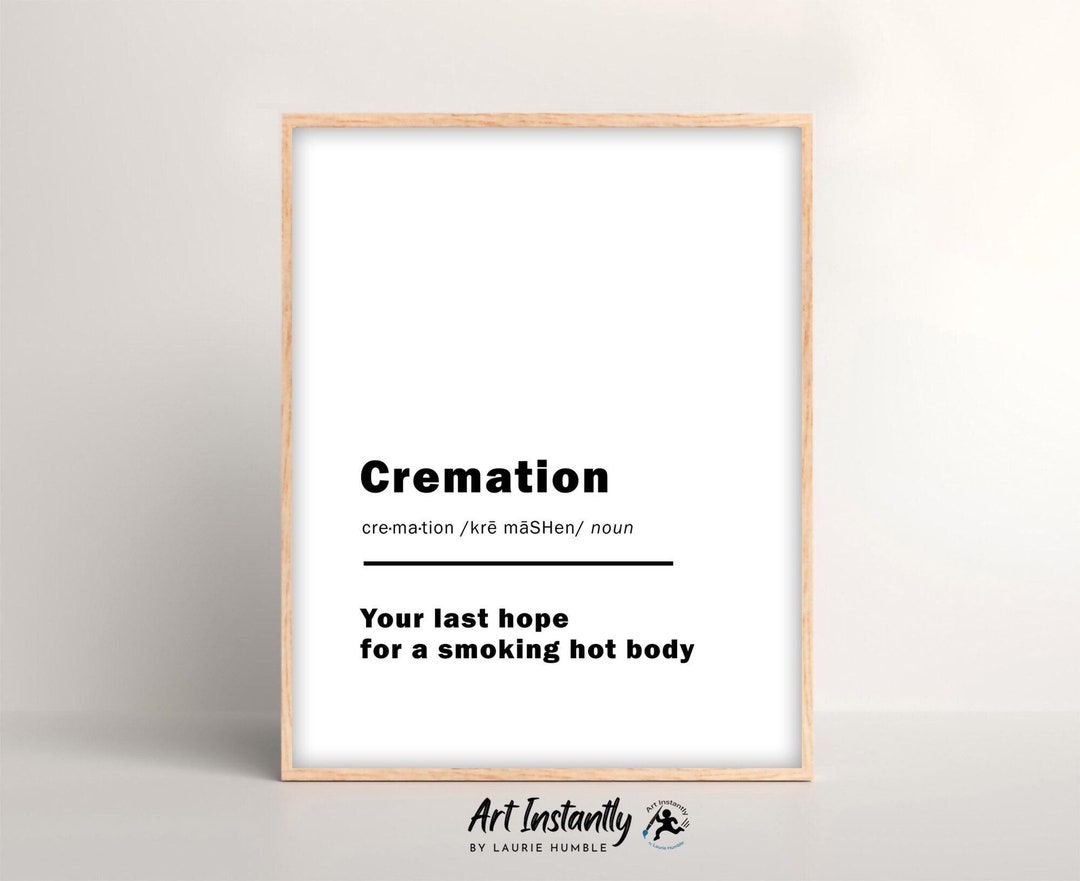 Creepy Halloween Funny Definition Digital Print Gothic Halloween Decor ...