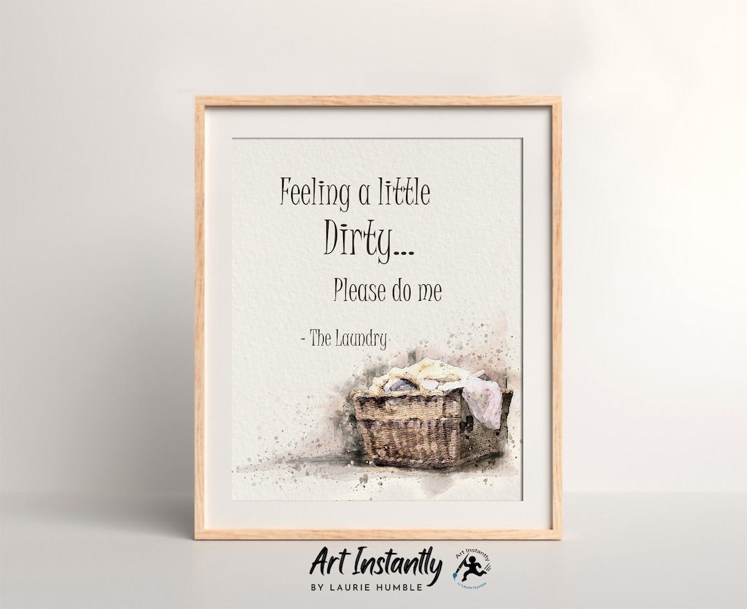 Laundry Room Decor Printable Wall Art Instantly Funny Laundry Sign ...