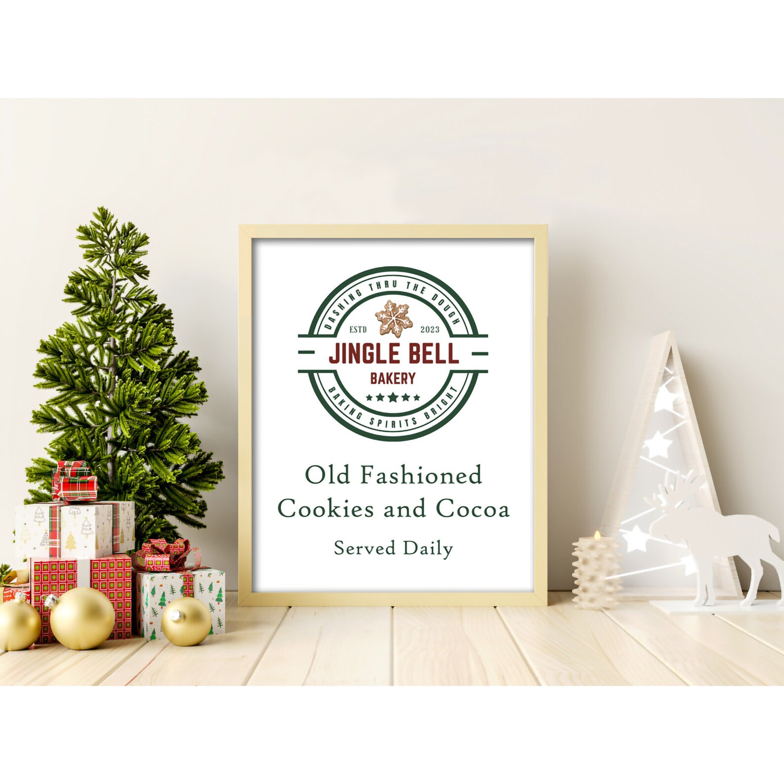 Holiday Kitchen Bakery Sign Christmas Kitchen Decor Digital Print ...