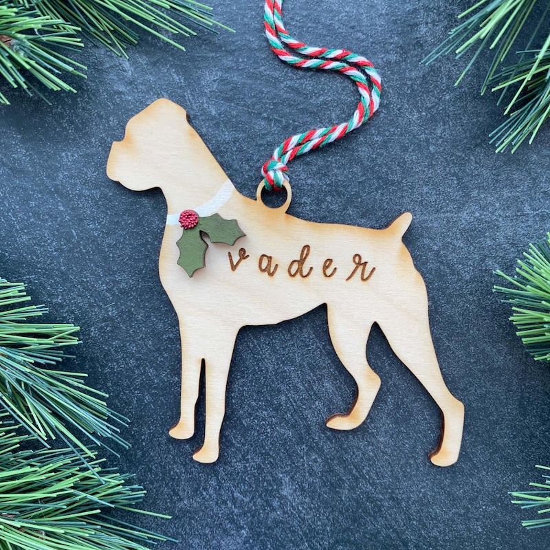 Boxer Ornament - Etsy