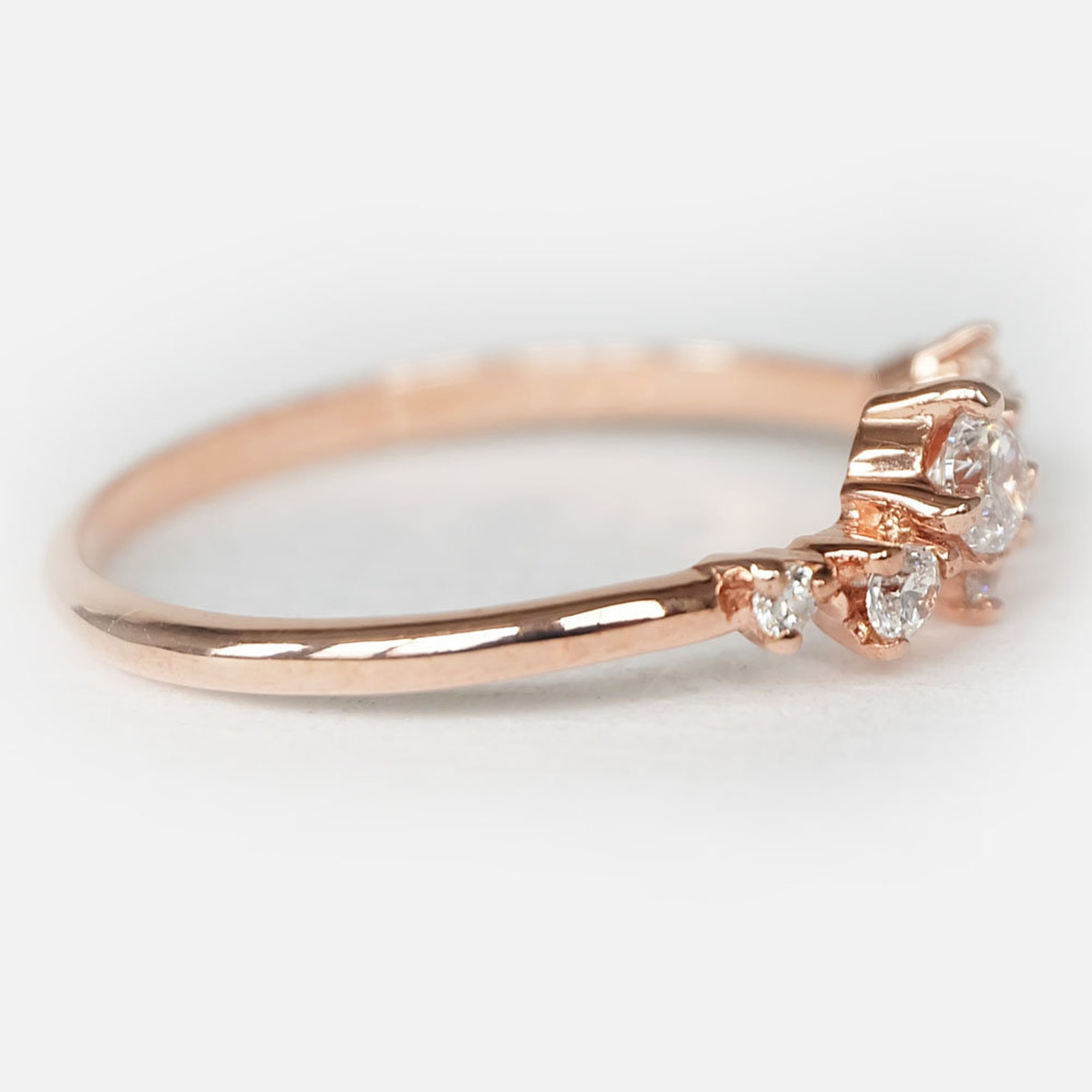 Topaz Cluster Ring 14k Gold Cluster Ring Cluster Ring - Etsy