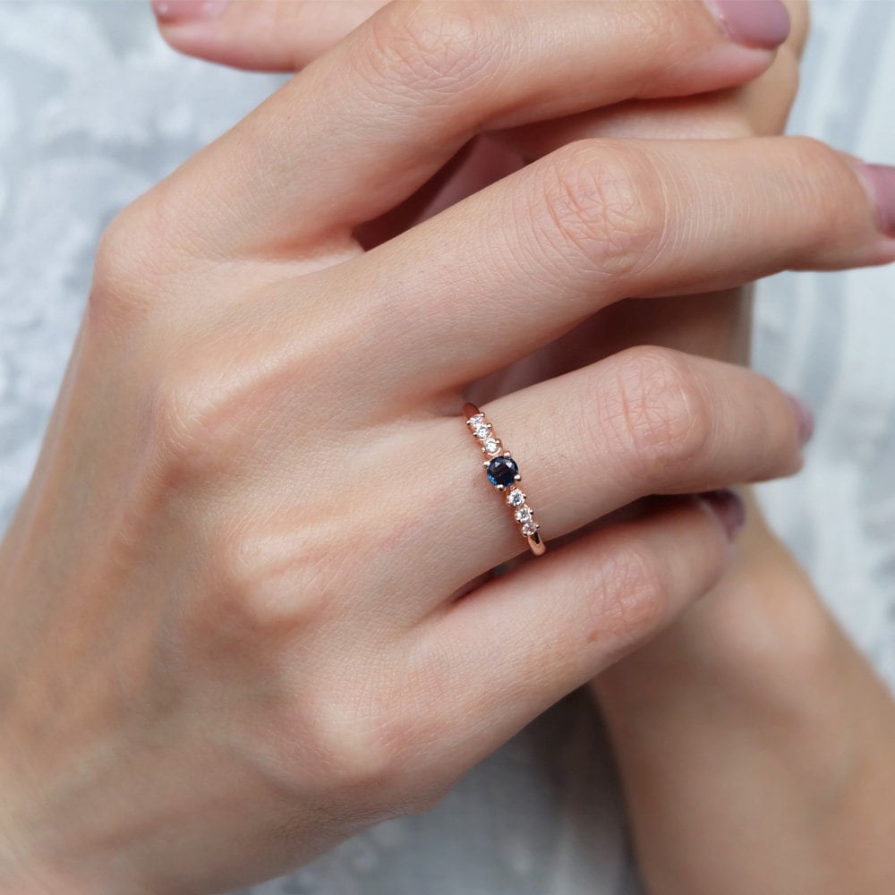 Sapphire Ring Sapphire Wedding Ring Natural Sapphire Ring | Etsy