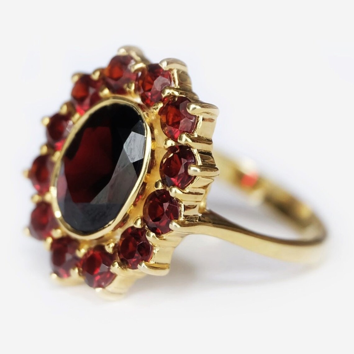 Garnet Rings for Women Garnet Birthstone Rings Red Garnet - Etsy