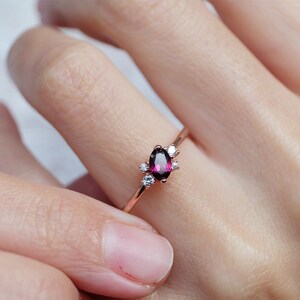 Rhodolite Ring, Rhodolite Rings for Women, Rhodolite Cluster Rings ...