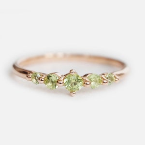 Peridot Ring, Peridot Wedding Band, Peridot Stacking Band, Gold Wedding ...