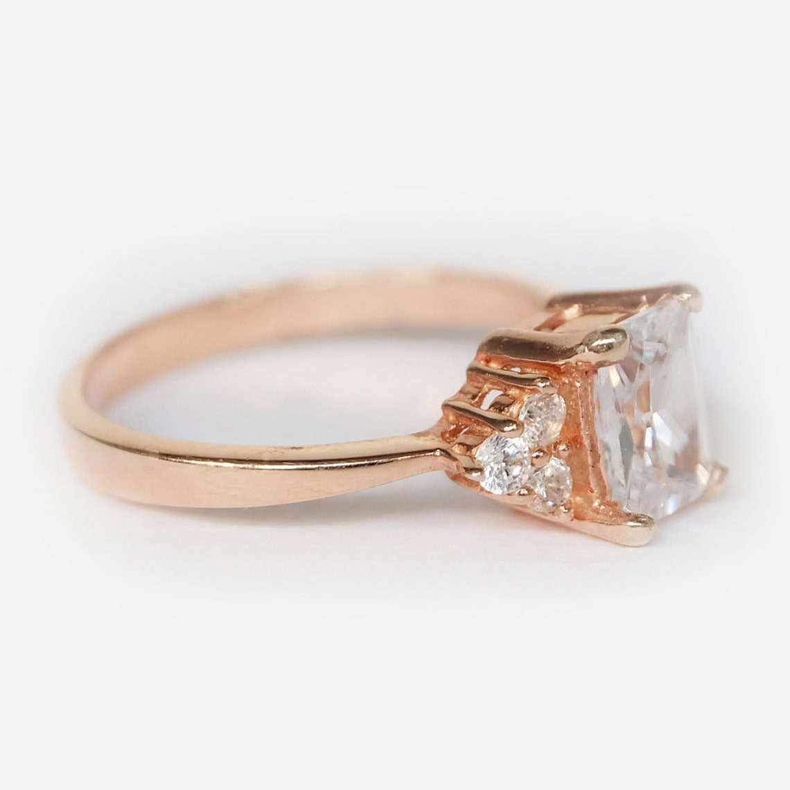 Natural White Topaz Ring White Topaz Engagement Ring - Etsy