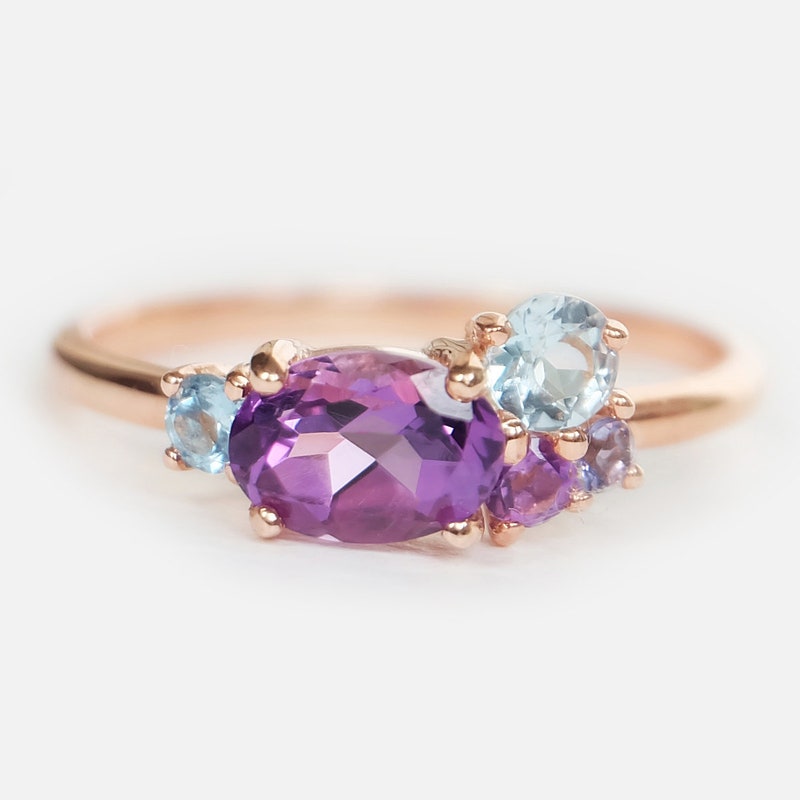 Multi Stone Ring - Etsy