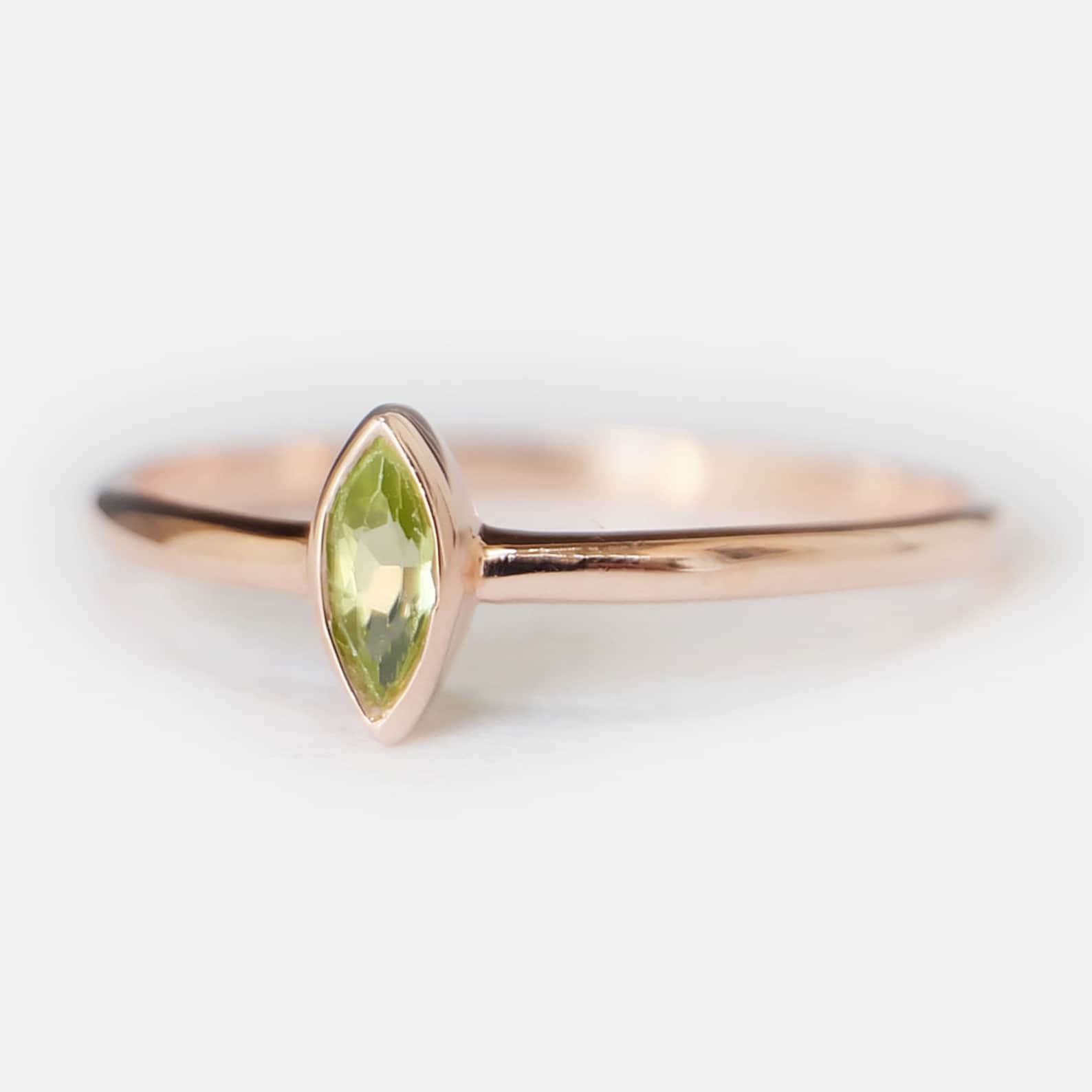 Peridot Ring 14k Birthstone Ring Birthstone Ring January - Etsy