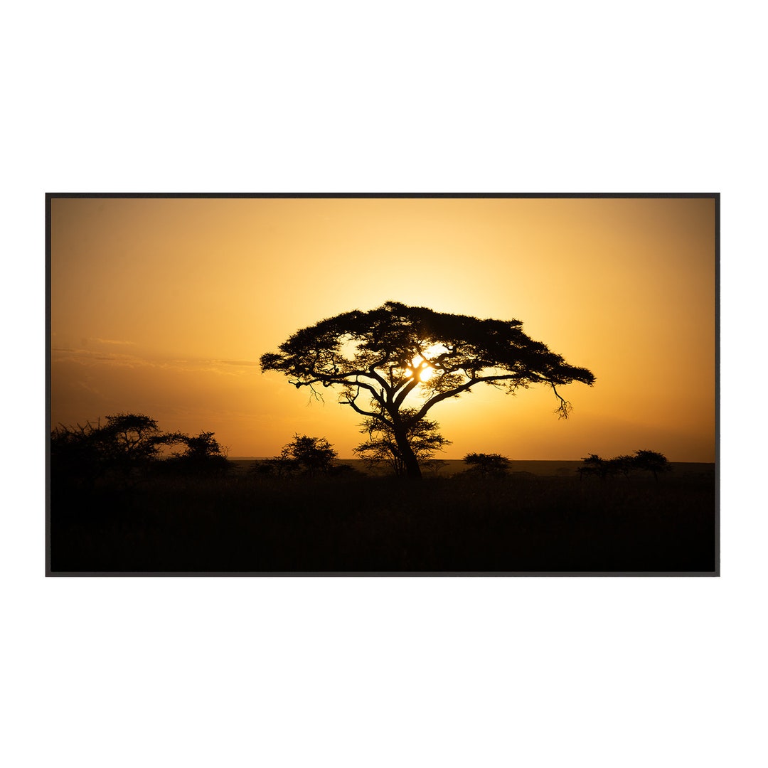 Samsung Frame TV Art | Tanzania Sunset - Etsy