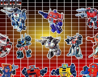 Transformers G1 Autobots 1989 Box Art Vinyl Decal Sticker Packs Series ...