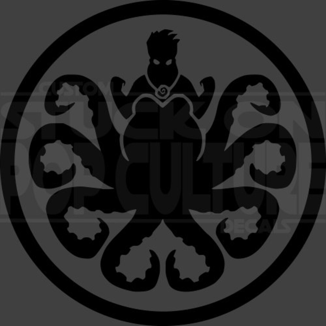 Ursula Hydra Decal, 63 Color Options, Free Shipping - Etsy
