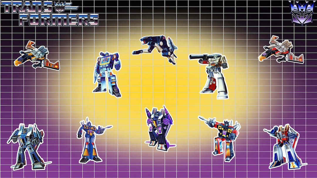 Transformers G1 Decepticons 1984 Box Art Vinyl Decal Sticker - Etsy