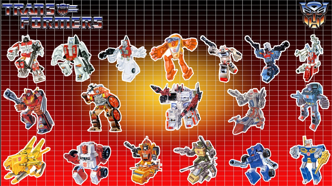 Transformers G1 Autobots 1986 Box Art Vinyl Decal Sticker - Etsy